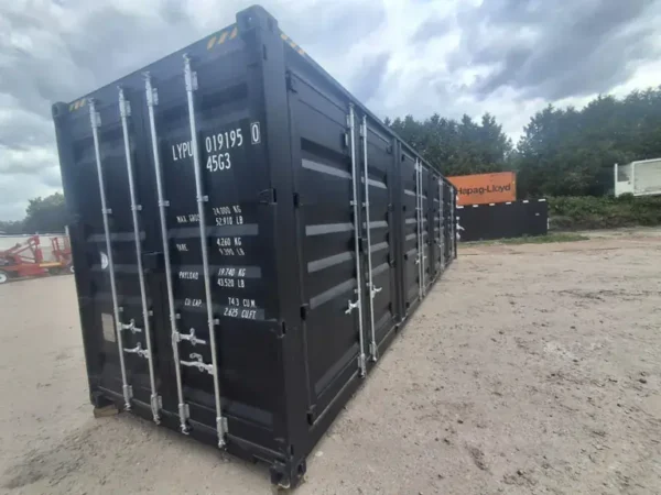 2025 Rhino-Cross-Containers Conteneur d’expédition noir High Cube de 40 ...